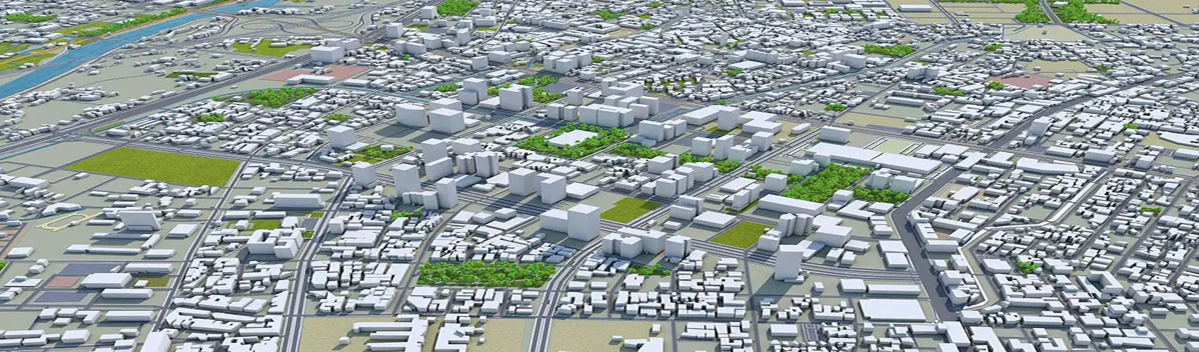 Taichung City Taiwan 3D Model 120km - FlippedNormals