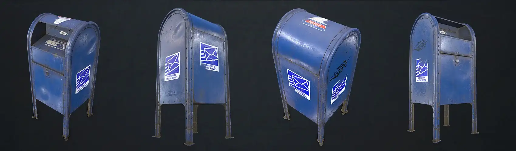 Mailbox - Low Poly - FlippedNormals