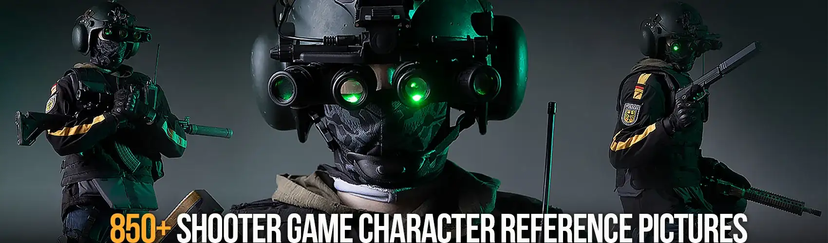 850+ Shooter Game Character Reference - FlippedNormals