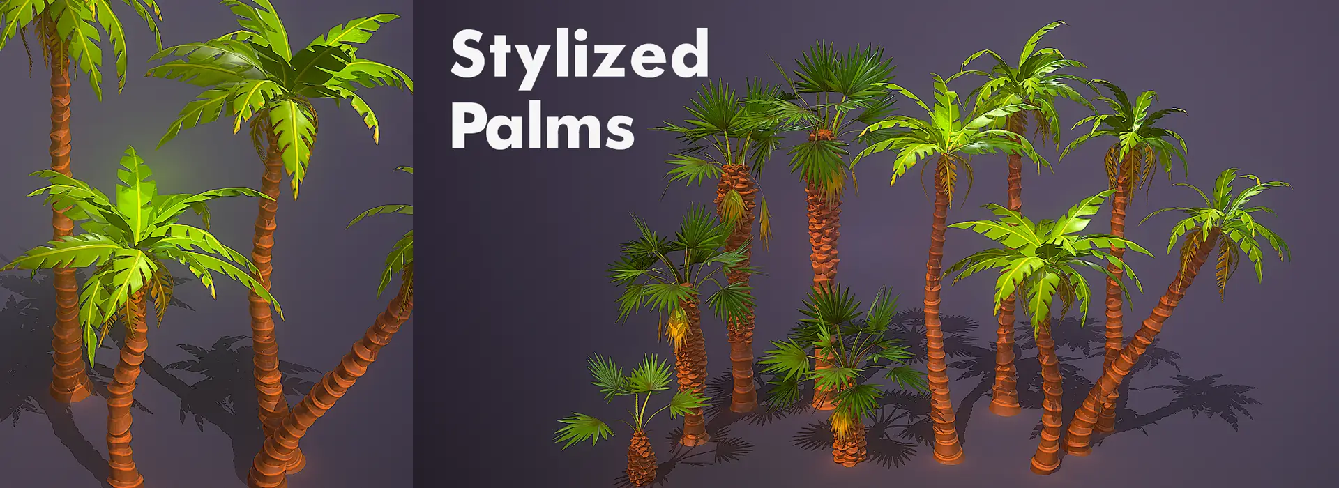 Stylized Palm Trees - FlippedNormals