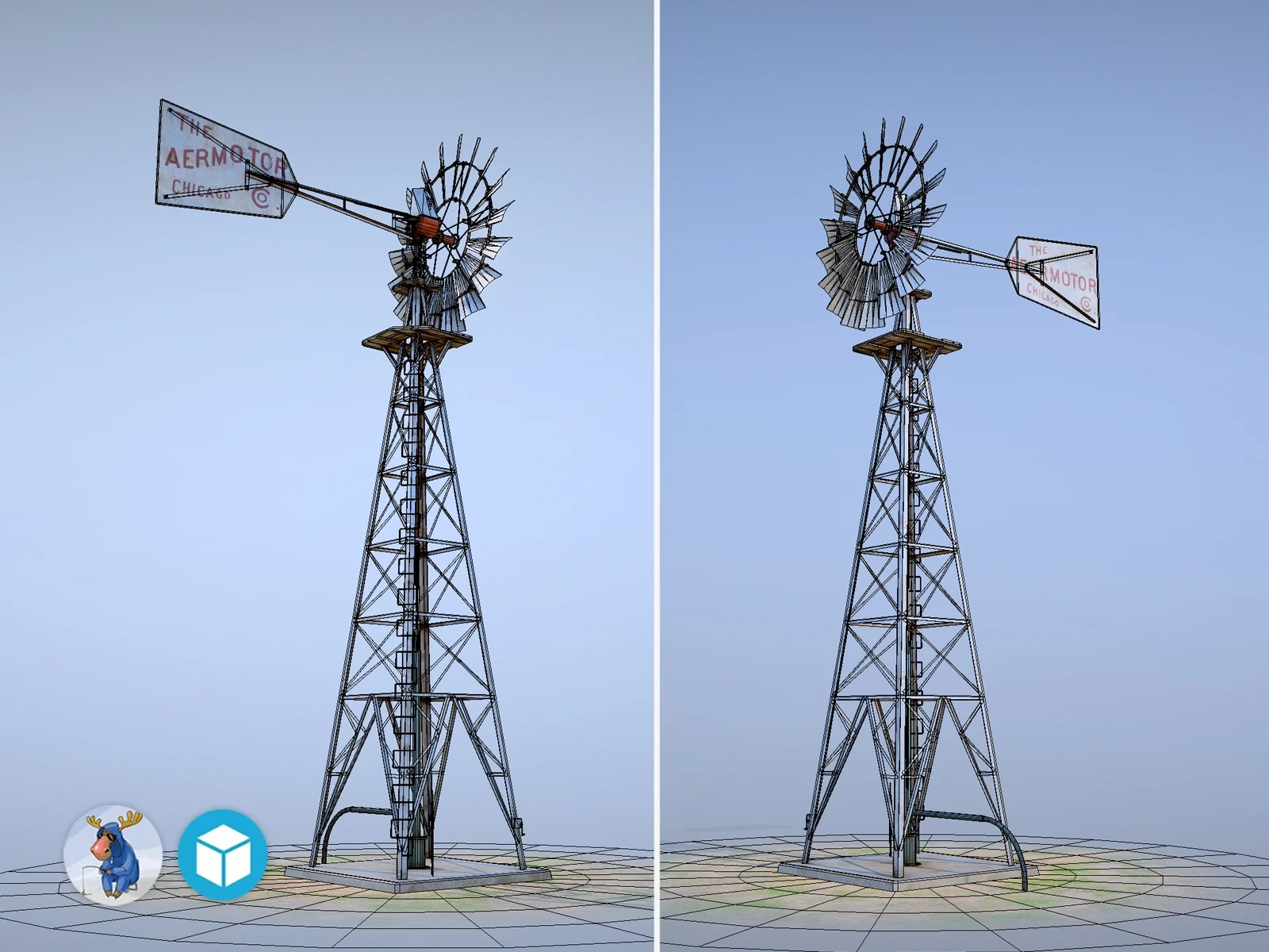 Aermotor WindMill - FlippedNormals