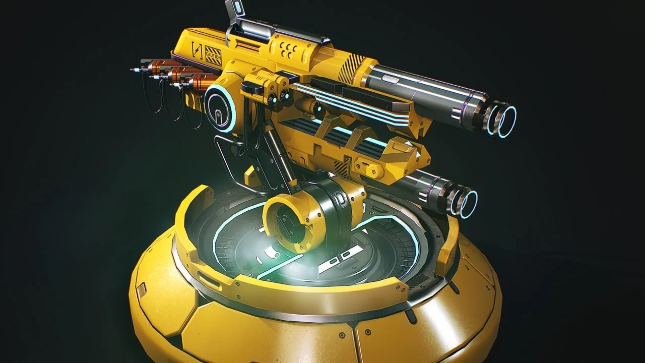 SCI-FI Turret - Game Ready - FlippedNormals