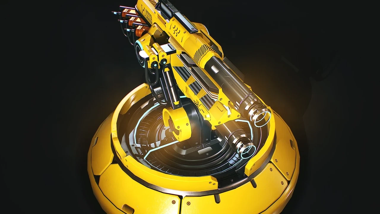SCI-FI Turret - Game Ready - FlippedNormals
