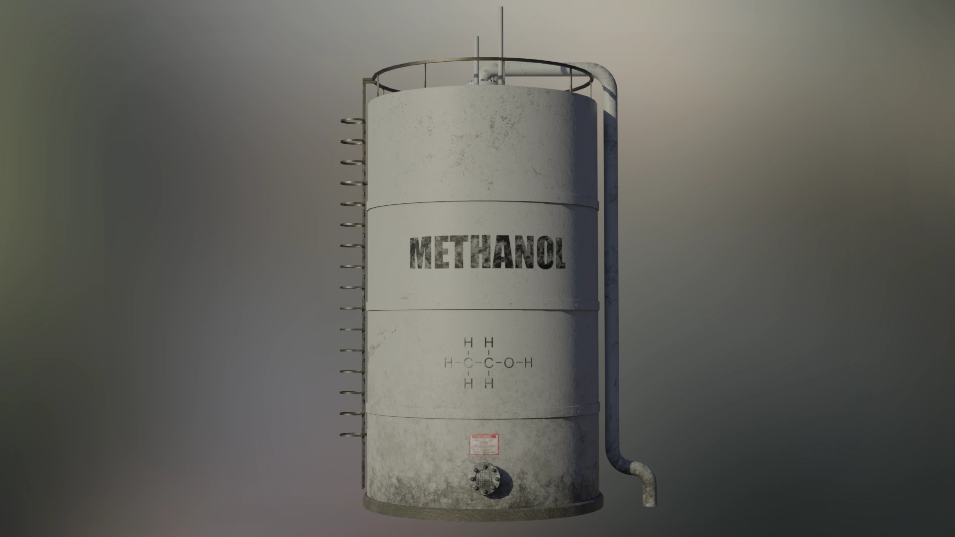 Industrial Methanol Storage Tank - FlippedNormals