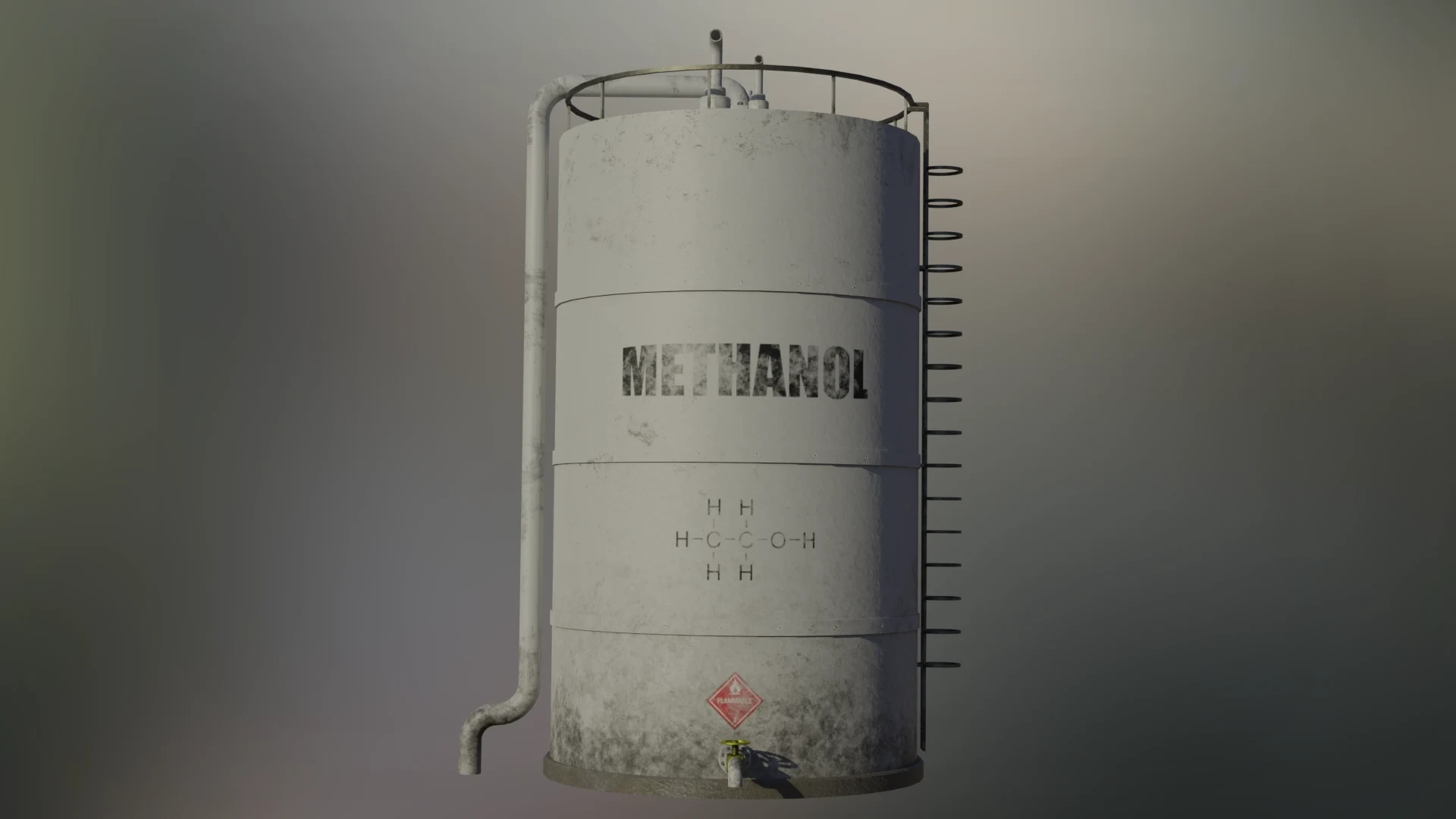 Industrial Methanol Storage Tank - FlippedNormals