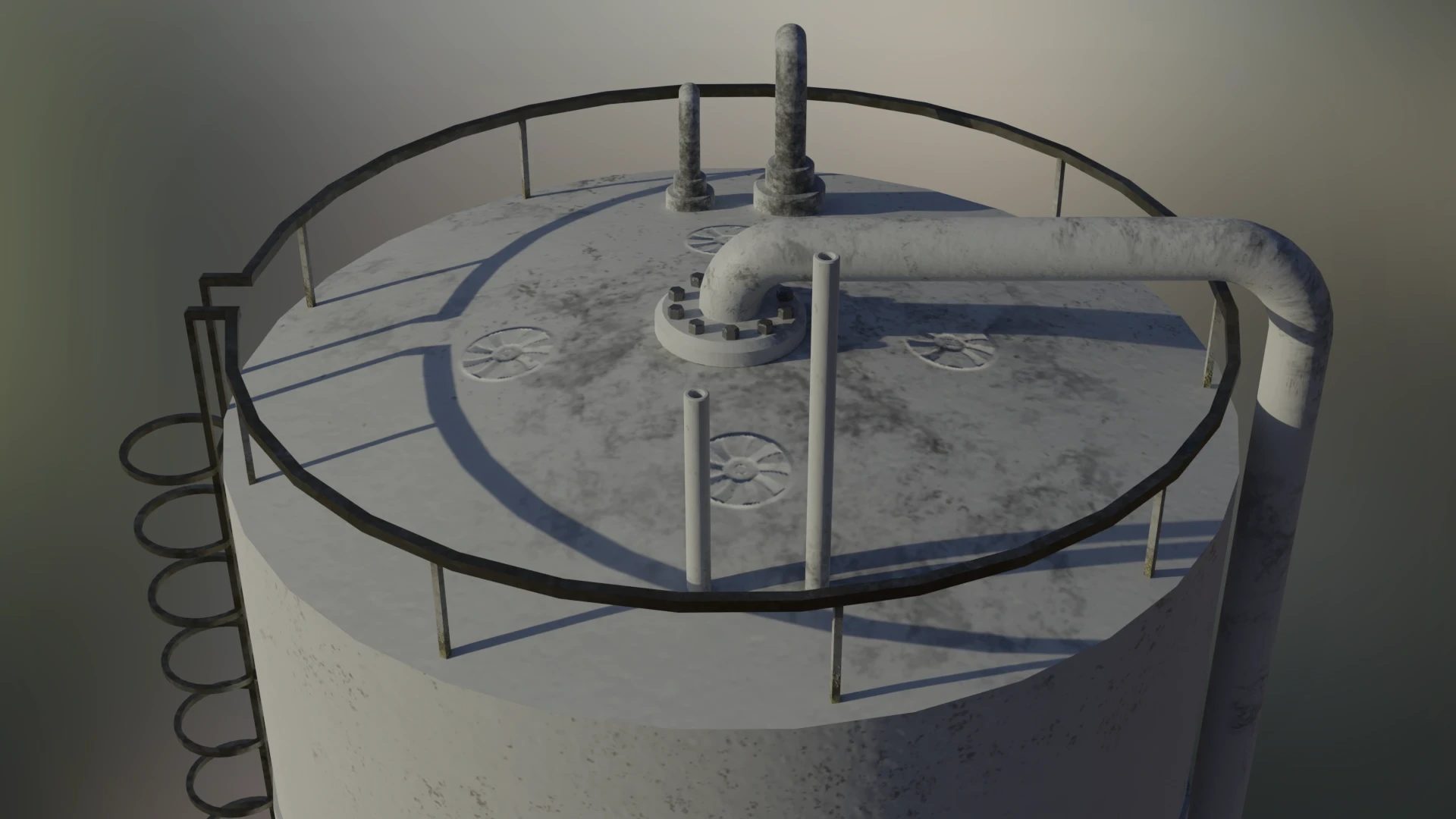 Industrial Methanol Storage Tank - FlippedNormals
