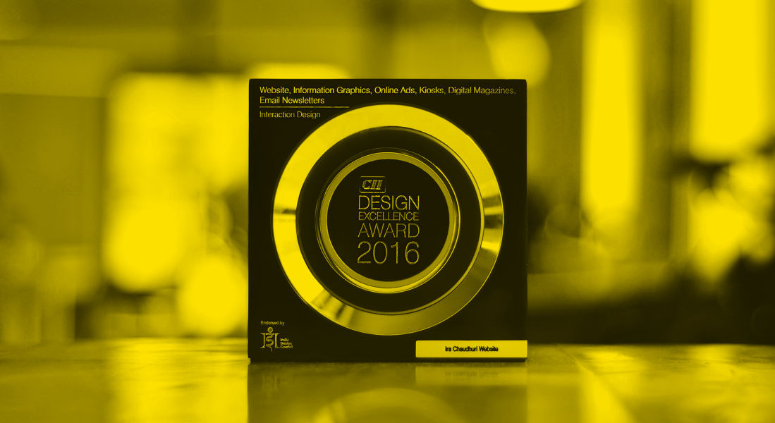Ira Chaudhuri website wins CII Design Excellence Award 2016 - Itu ...