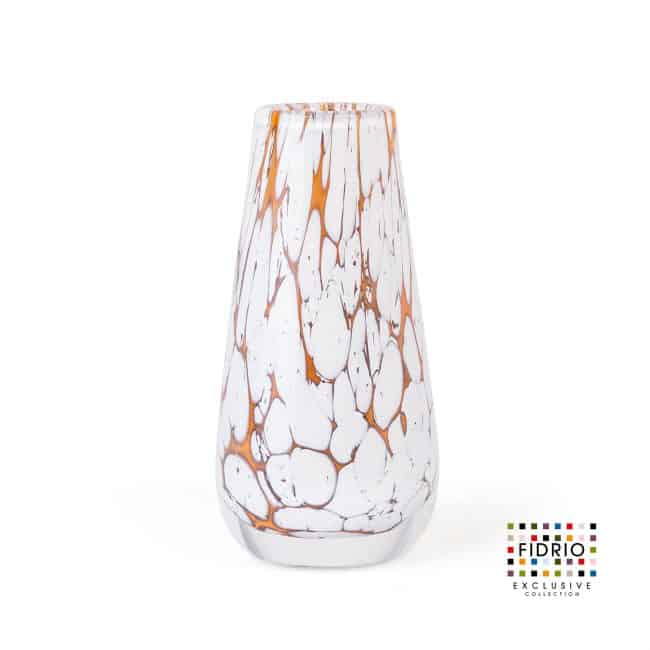 Fidrio Vase Gloriosa | H 15 cm | Fire | FlowerDutchess