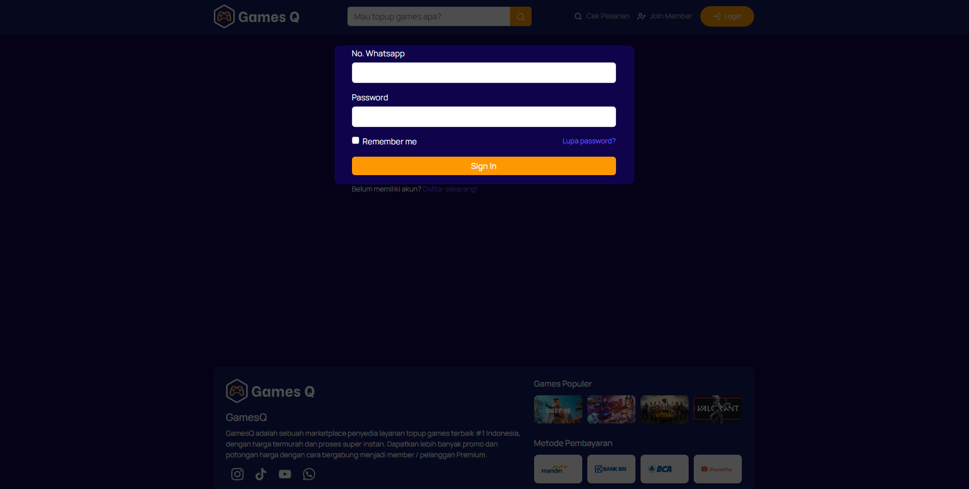 Login Member - App Enivay