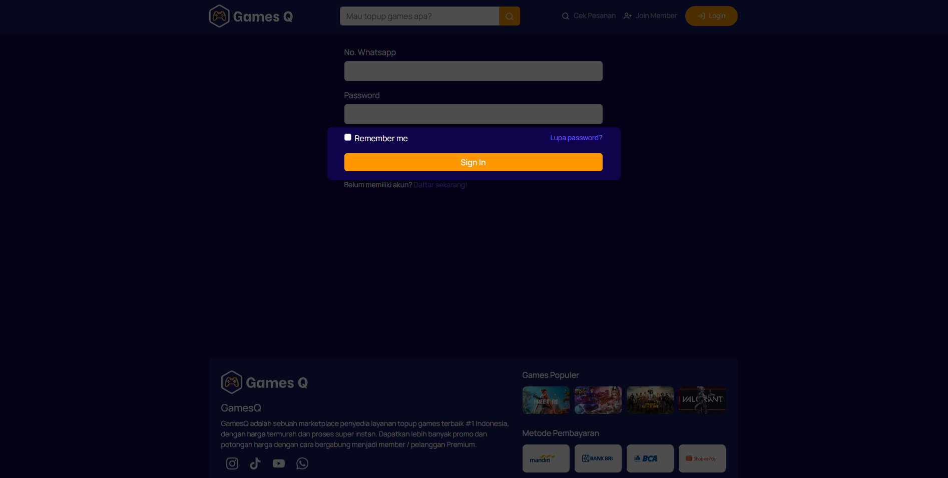 Login Member - App Enivay