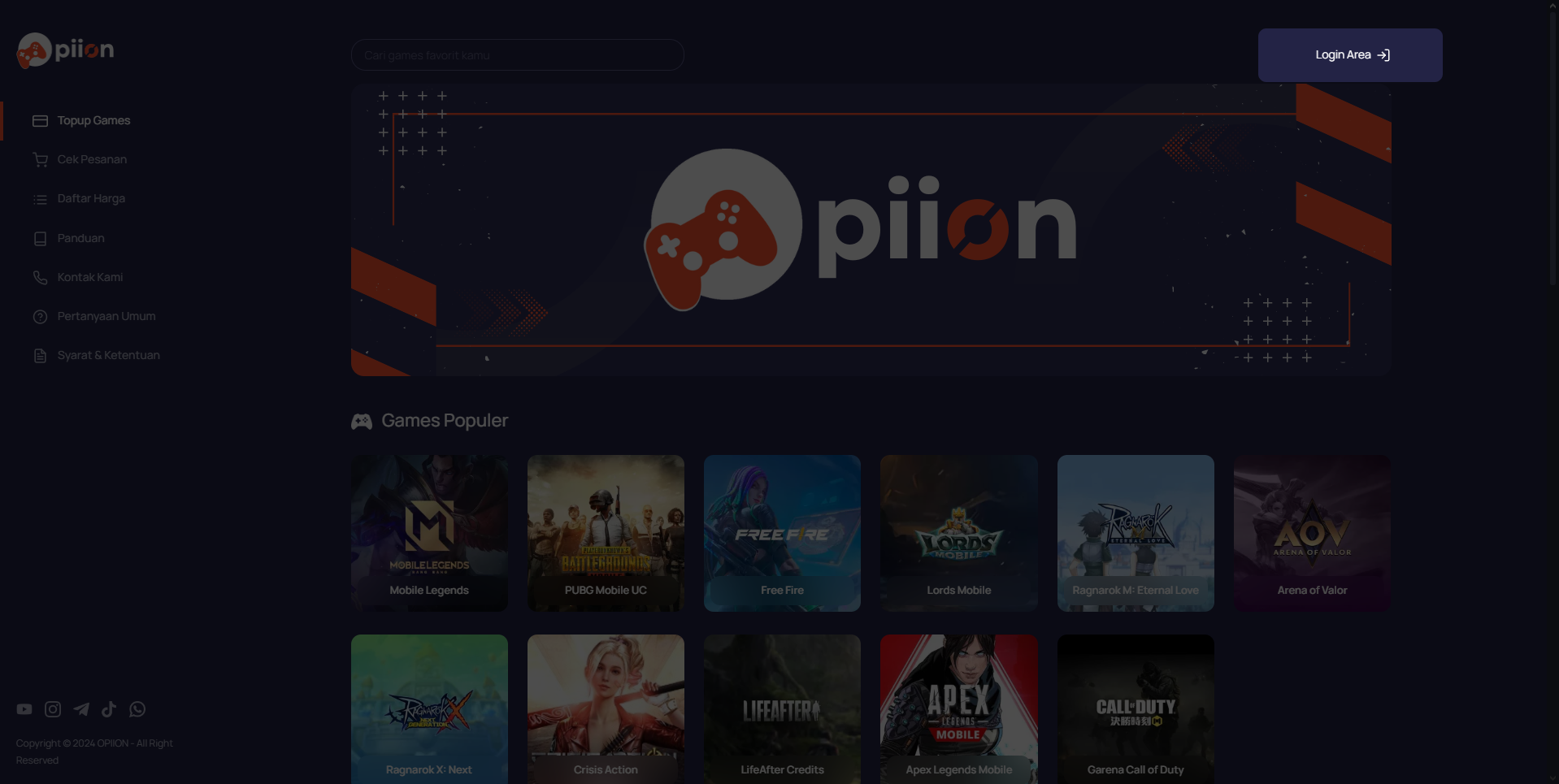 Login Sebagai Member - App Enivay