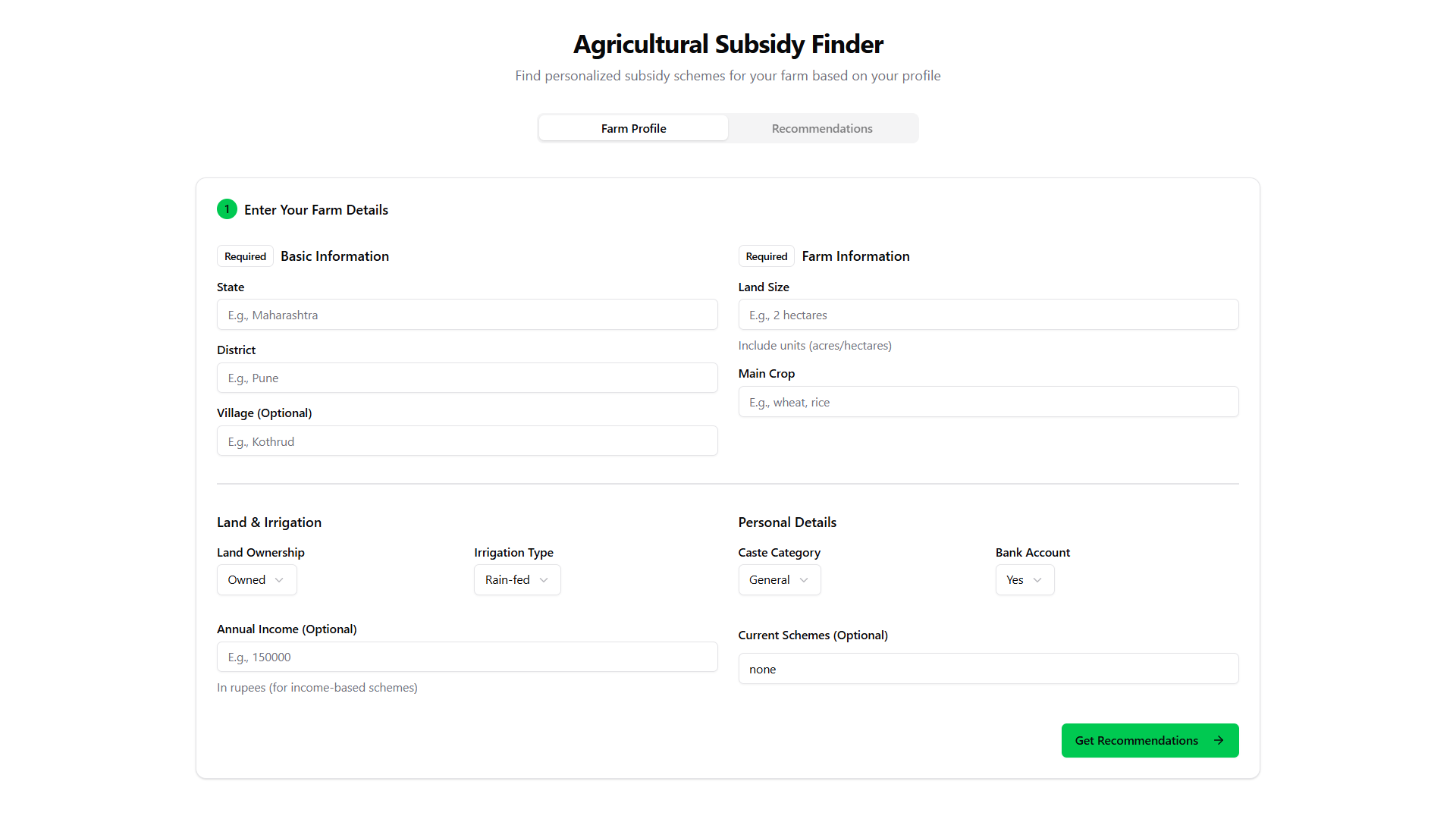 GitHub - shivxnshxrma/farmwise: The AI-Powered Agricultural Subsidy & Scheme Advisor is a tool ...