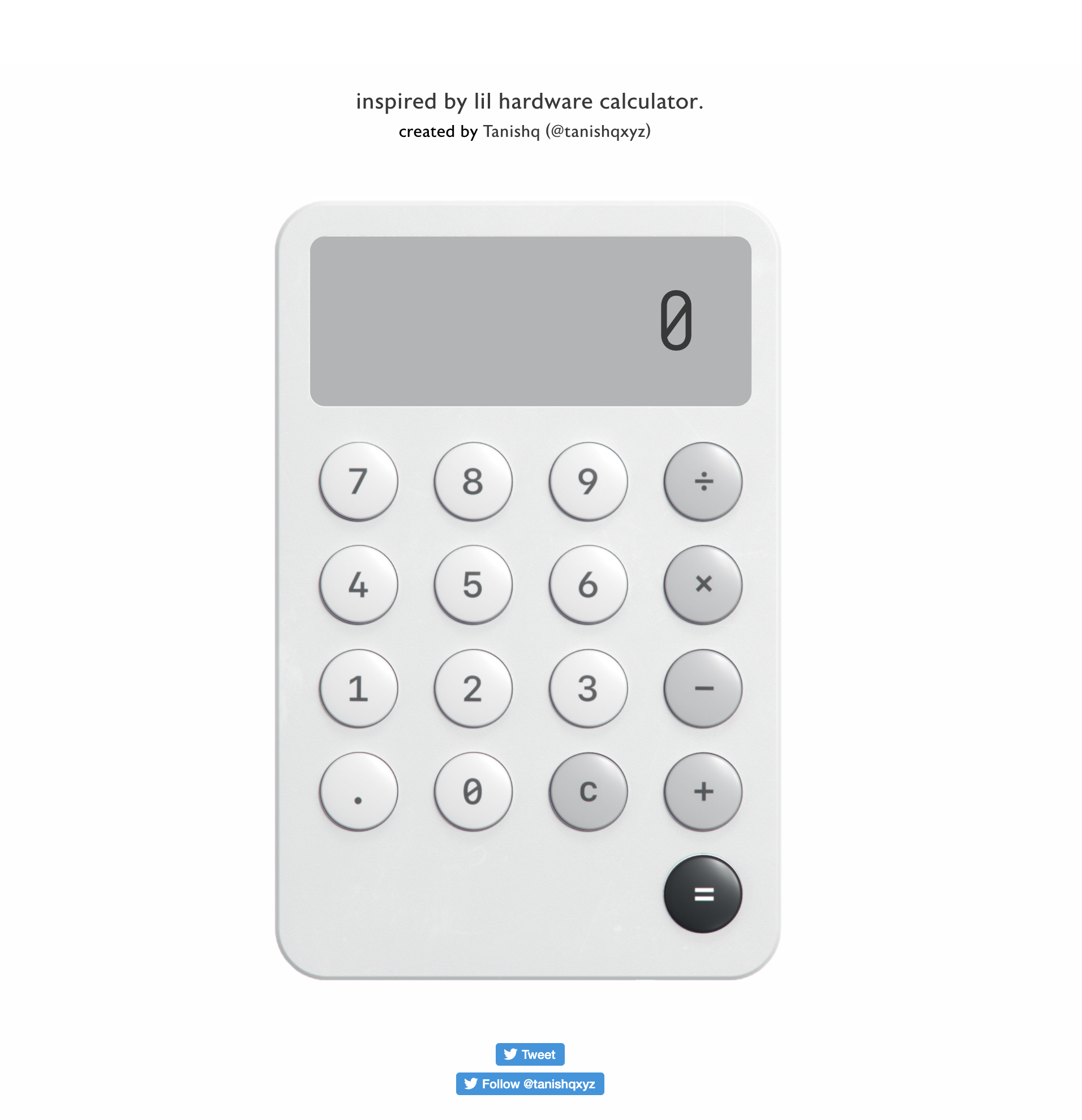 GitHub - tanishqsh/hardware-calculator: Inspired by https://lil ...
