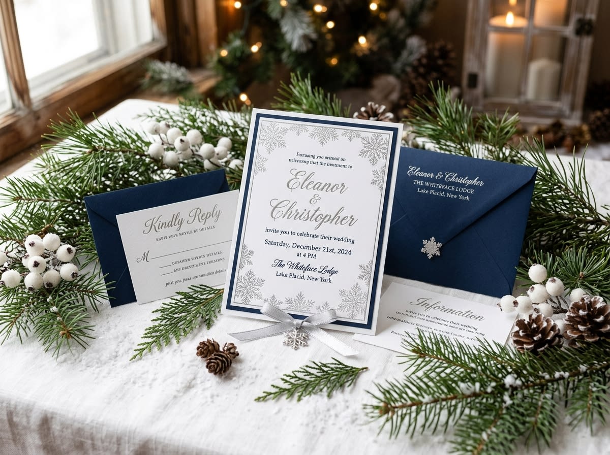 Winter Wedding Invitation Colors: Beyond Red and Green | My Lovely ...