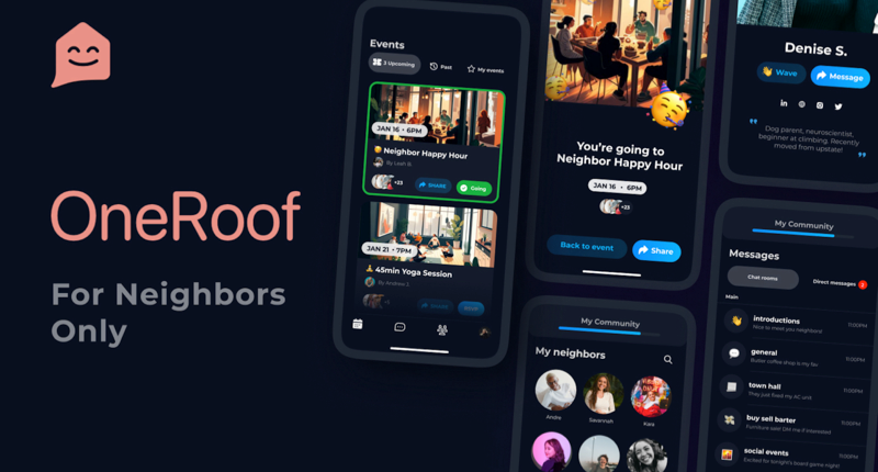 同じアパートに住む人々をつなぐ"OneRoof"がSeedで$3.2Mを調達