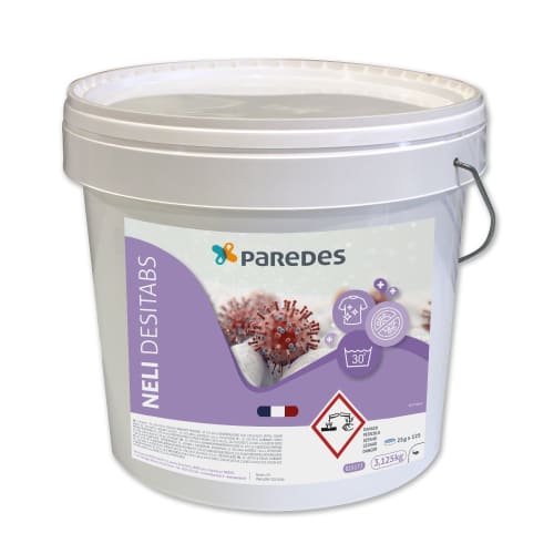 Tablette linge désinfectante PAREDES NELI DESITABS 125x25g
