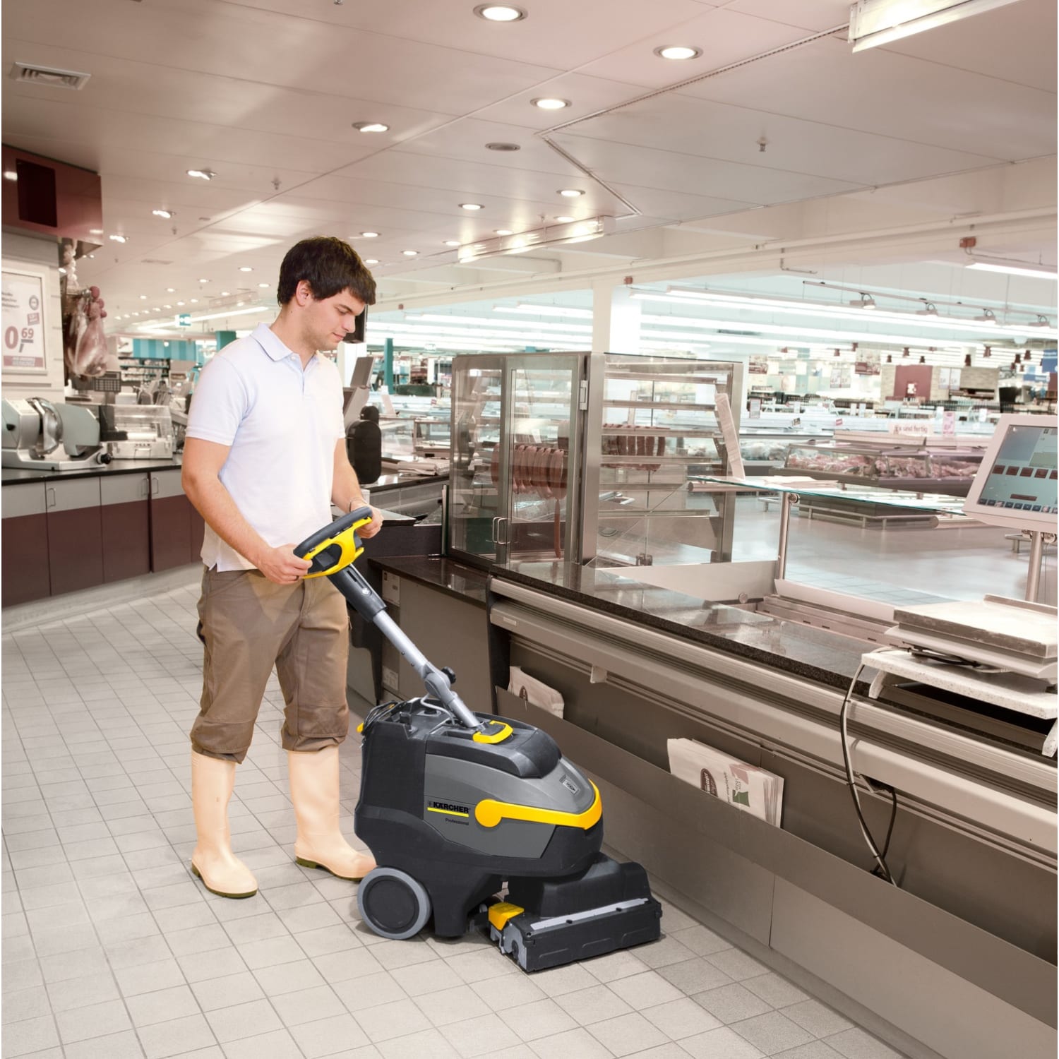 Autolaveuse à rouleau sur batterie BR 35/12 Bp pack Karcher | Paredes