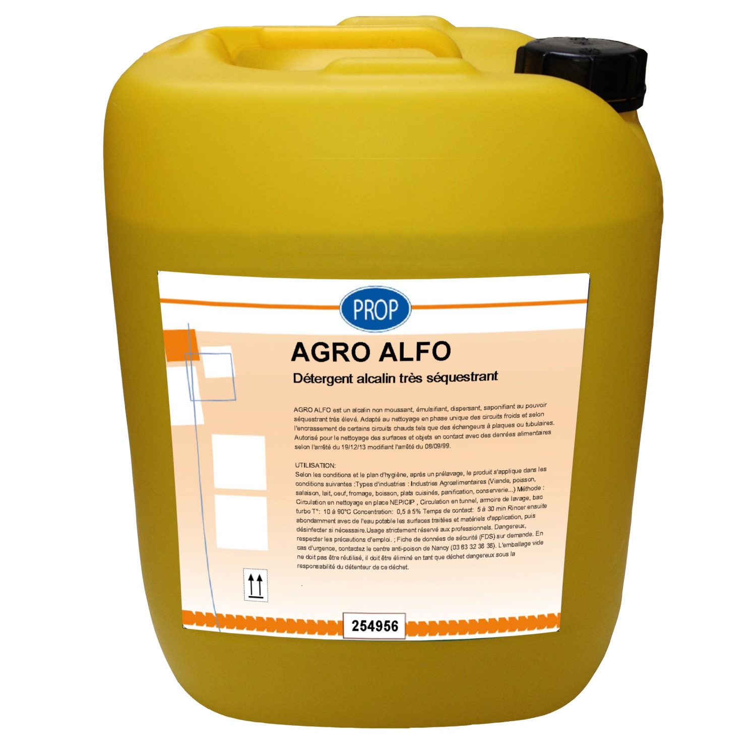Détergent alcalin PROP Agro Alfo bidon de 25kg | Paredes