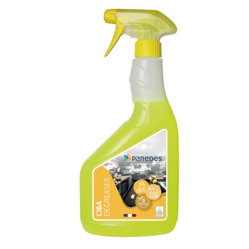 Détergent dégraissant cuisine Ecolabel Paredes Ciba Degreaser flacon de 750ml | Paredes