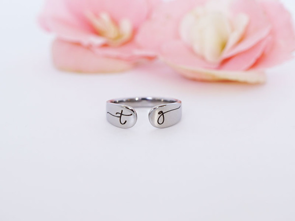 Cuff Ring - Initials - Tora Grace