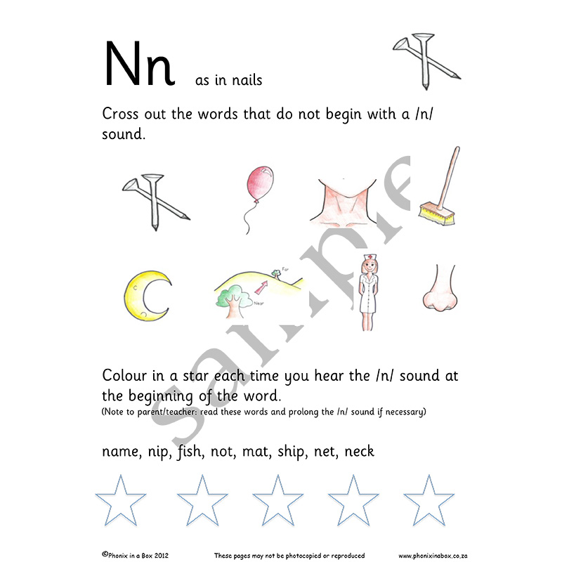 Grade R Phonic Workbook (Primary Font) - Phonix In A Box
