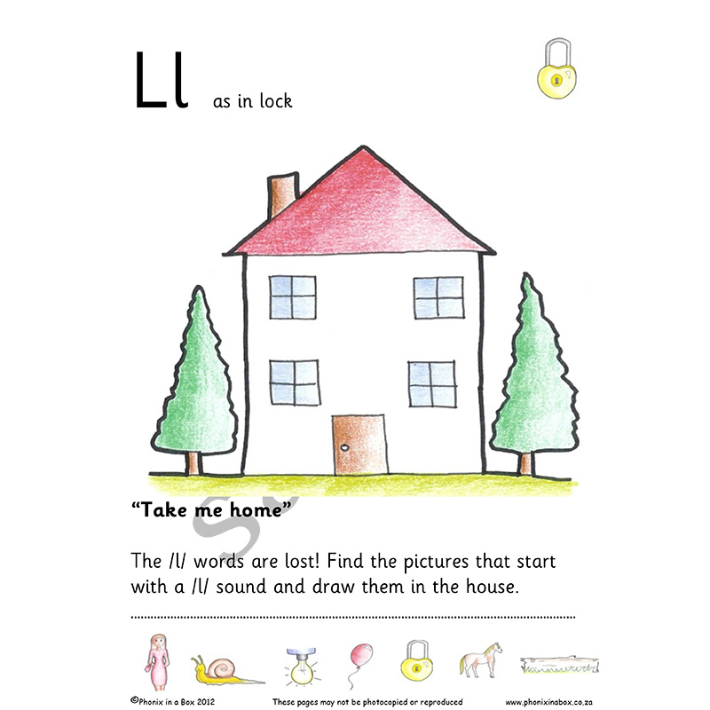Grade R Phonic Workbook (Sassoon font) - Phonix In A Box