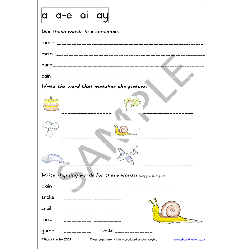 Grade 2 Phonic Workbook (Primary Font) - Phonix In A Box