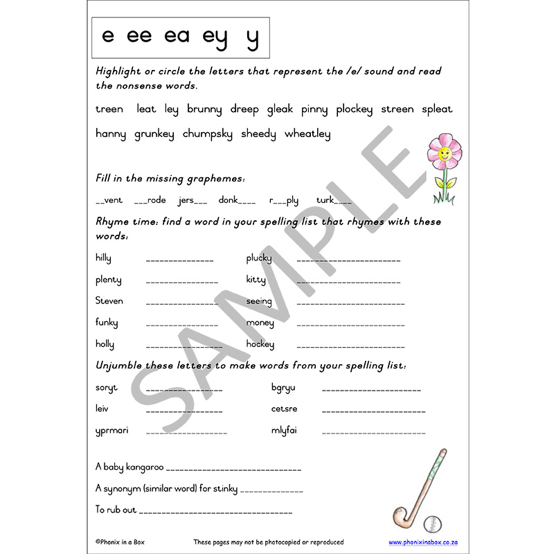 Grade 3 Phonic Workbook (Primary Font) - Phonix In A Box