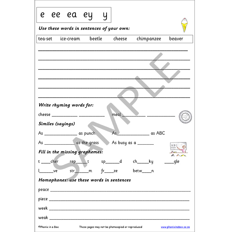 Grade 3 Phonic Workbook (Sassoon Font) - Phonix In A Box