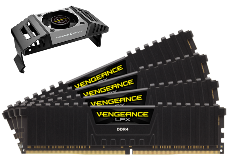 Corsair Vengeance Lpx 4GB X4 Kit DDR4-3400 Vengeance Airflow Memory ...