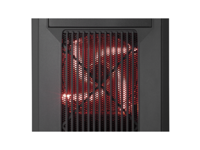 Corsair Carbide Series Spec-02 Red LED Windowed Black Mid Tower Desktop ...