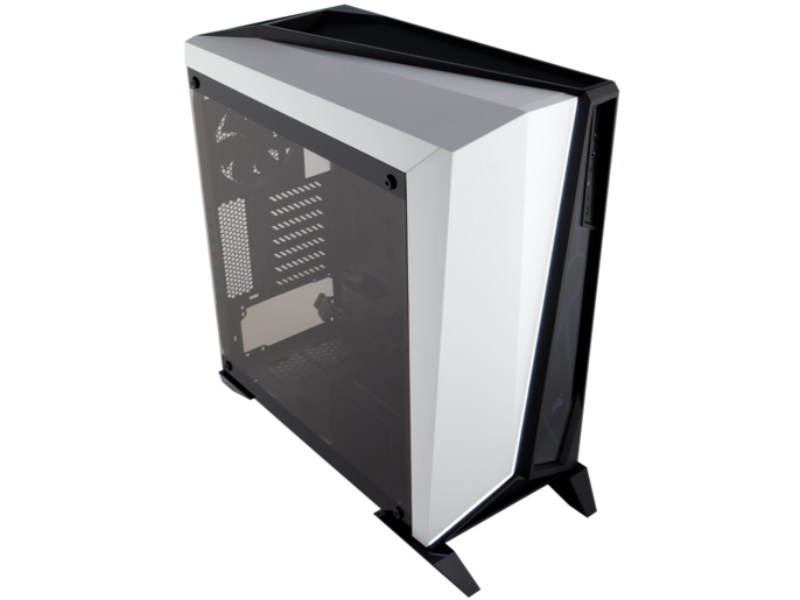 Corsair Carbide Series SPEC-OMEGA Windowed White & Black Mid Tower Case ...
