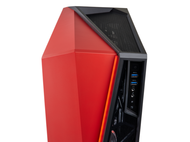 Corsair Carbide Series SPEC-OMEGA Windowed Red & Black Mid Tower Case ...
