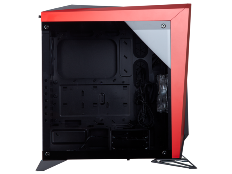 Corsair Carbide Series SPEC-OMEGA Windowed Red & Black Mid Tower Case ...