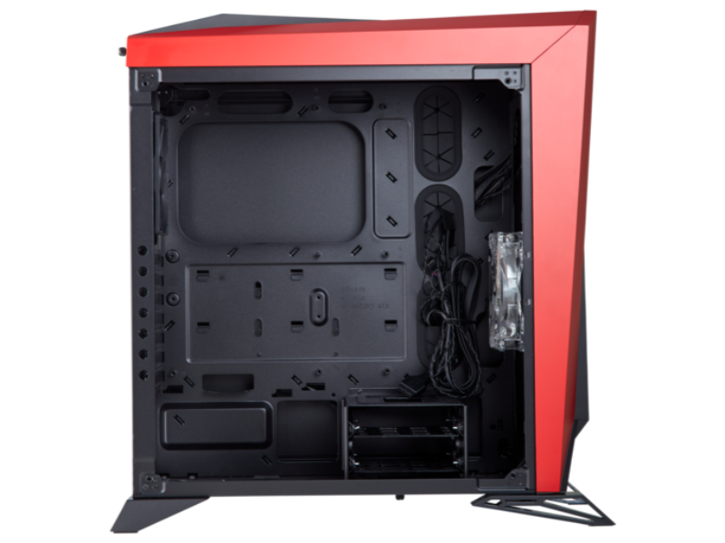 Corsair Carbide Series SPEC-OMEGA Windowed Red & Black Mid Tower Case ...
