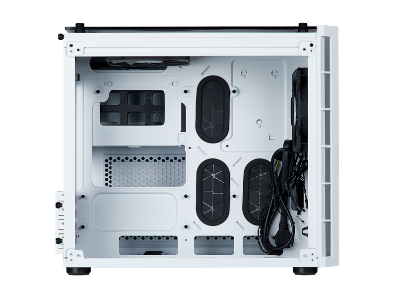 Corsair Crystal Series 280X Tempered Glass White Micro ATX Case | PC ...