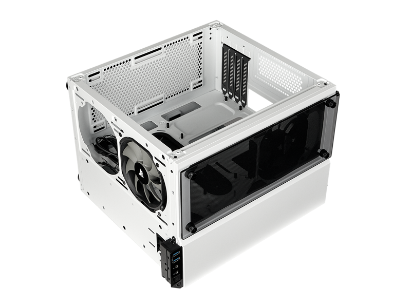 Corsair Crystal Series 280X Tempered Glass White Micro ATX Case | PC ...