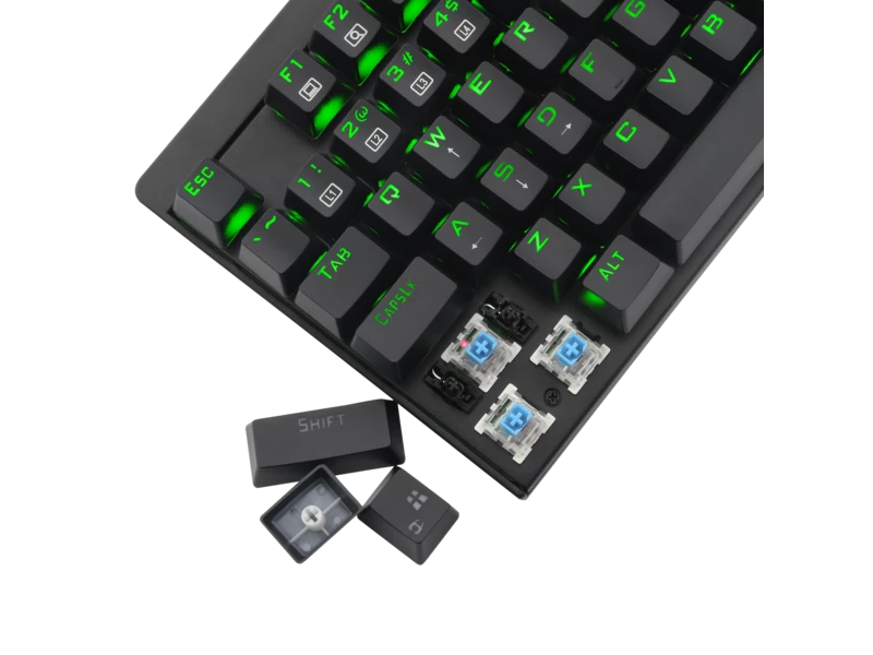 T-Dagger Corvette Rainbow Backlit 10-Keyless Outemu Blue Switch Black ...