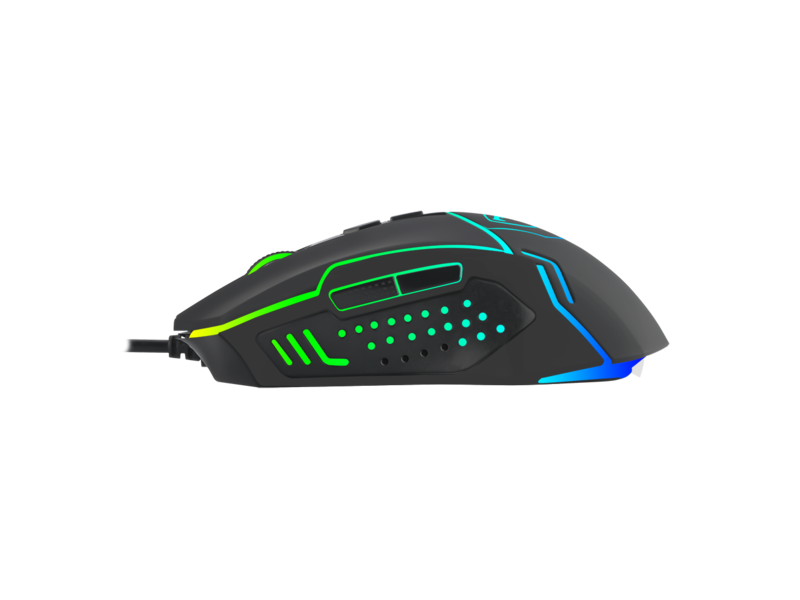 T-Dagger Senior 4800DPI 7 Button Ambidextrous RGB Black Gaming Mouse ...