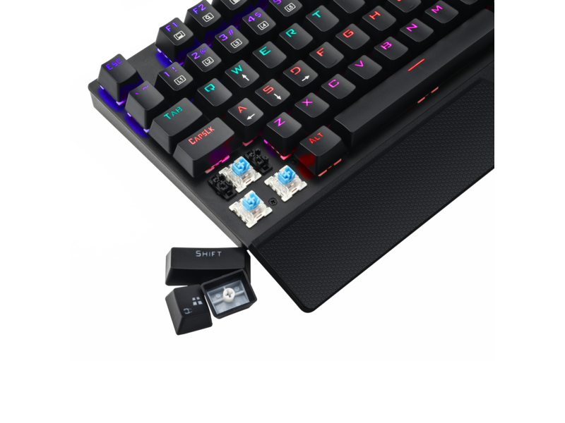 T-Dagger Destroyer Rainbow Backlit Outemu Blue Switch Black Gaming ...