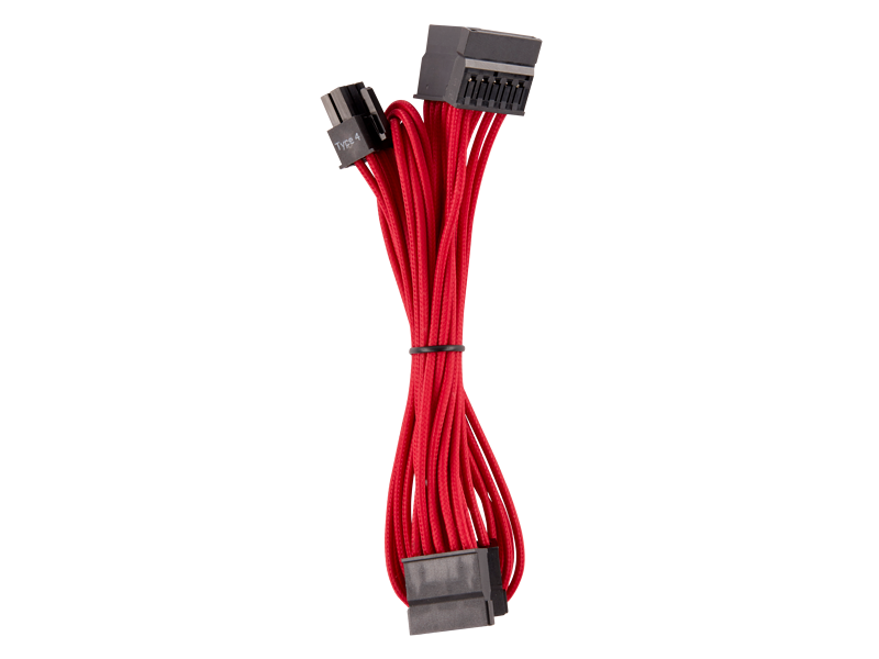 Corsair Premium Individually Sleeved PSU Red Cables Pro Kit Type 4 Gen ...
