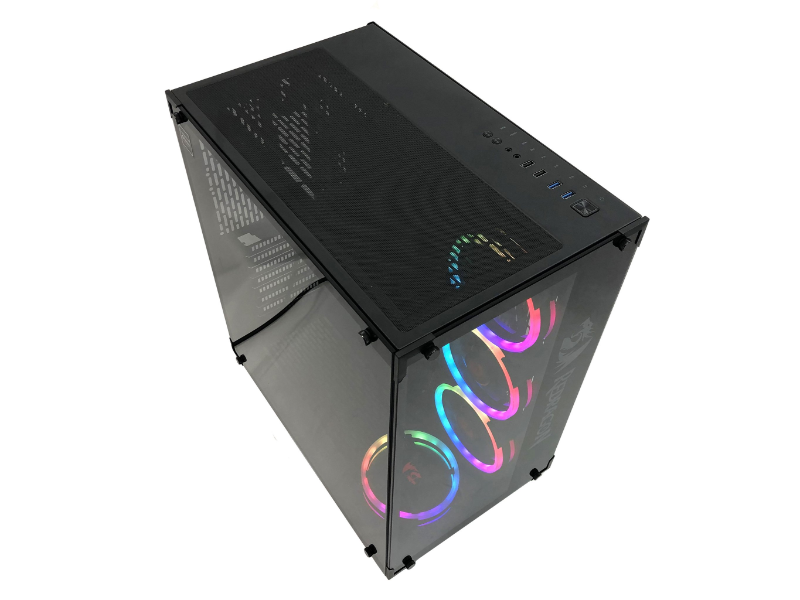 Redragon Wideload RGB Tempered Glass Front/Side Panel Full Tower Case ...
