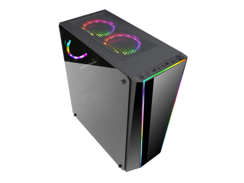 Redragon Tailgate RGB Tempered Glass Black Mid Tower Case | PC Cases ...