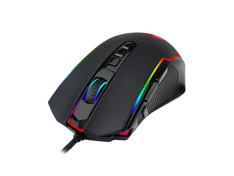 Redragon Ranger RGB Ambidextrous Ergonomic Black Wired Gaming Mouse ...
