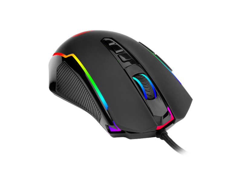 Redragon Ranger RGB Ambidextrous Ergonomic Black Wired Gaming Mouse ...