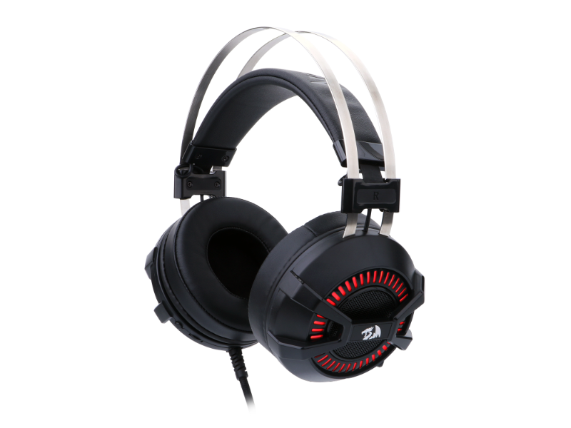 Redragon Bio Gaming LED Backlit Black & Red Wired Gaming Headset ...