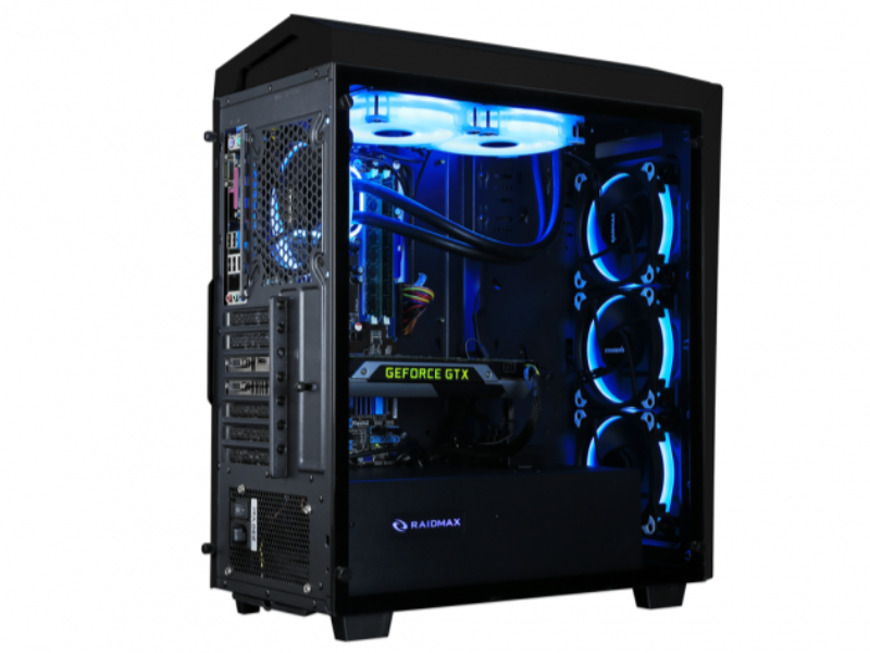 Raidmax Sigma Prime RGB Tempered Glass Black Desktop PC Case | PC Cases ...