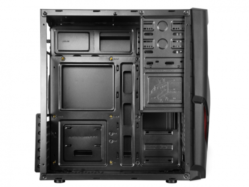 Raidmax Exo SE Windowed Red Black Mid Tower Desktop PC Case | PC Cases ...