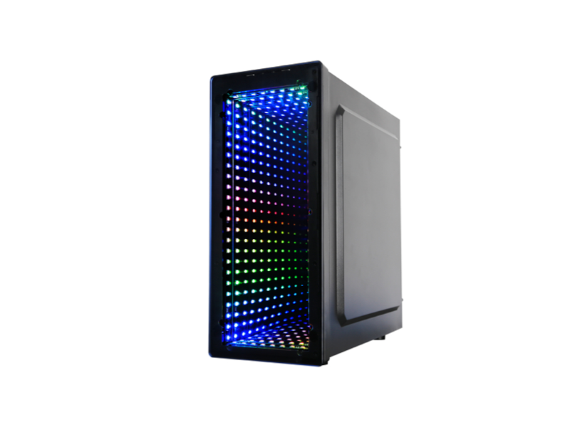 Raidmax Galaxy ARGB Windowed Infinity Mirror Black Mid Tower Desktop PC ...