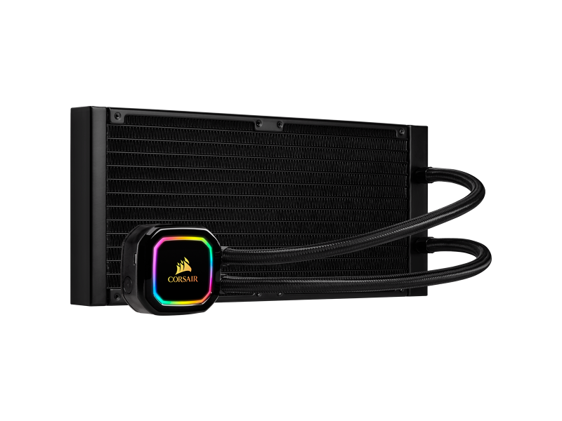 Corsair iCUE H115i RGB Pro XT 280mm Closed Loop AIO Liquid CPU Cooler ...